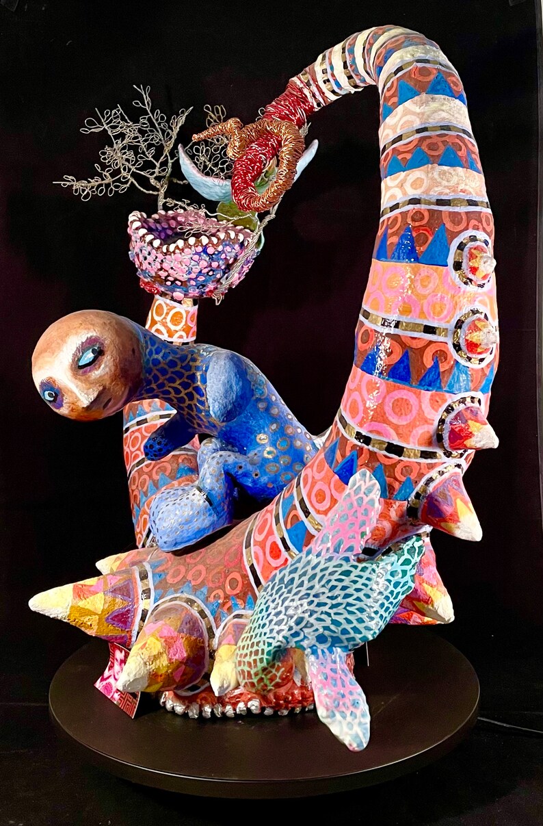 Bird Parents Bird Nest and Human Paper Mache Sculpture - Etsy