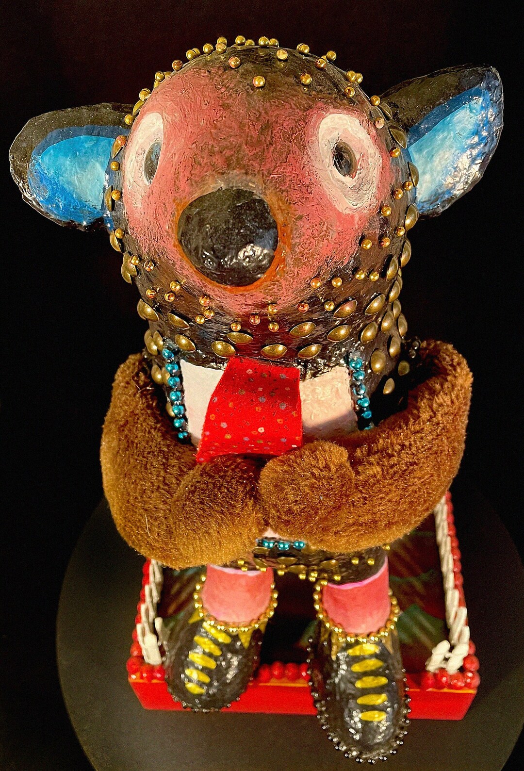 Teddy Bear Mole Alebrije Paper Mache Sculpture - Etsy