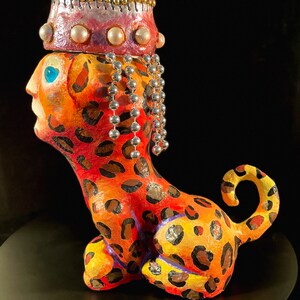 Leopard Alebrije Sphinx Paper Mache Sculpture - Etsy