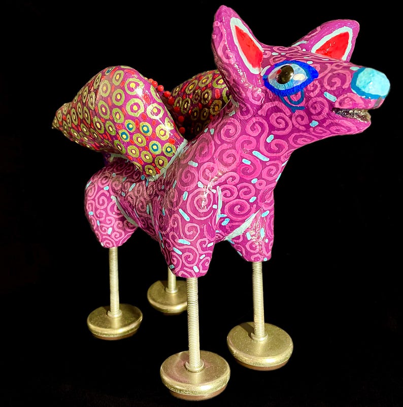 Flying Beast Professor Gadget Alebrije Paper Mache Sculpture - Etsy