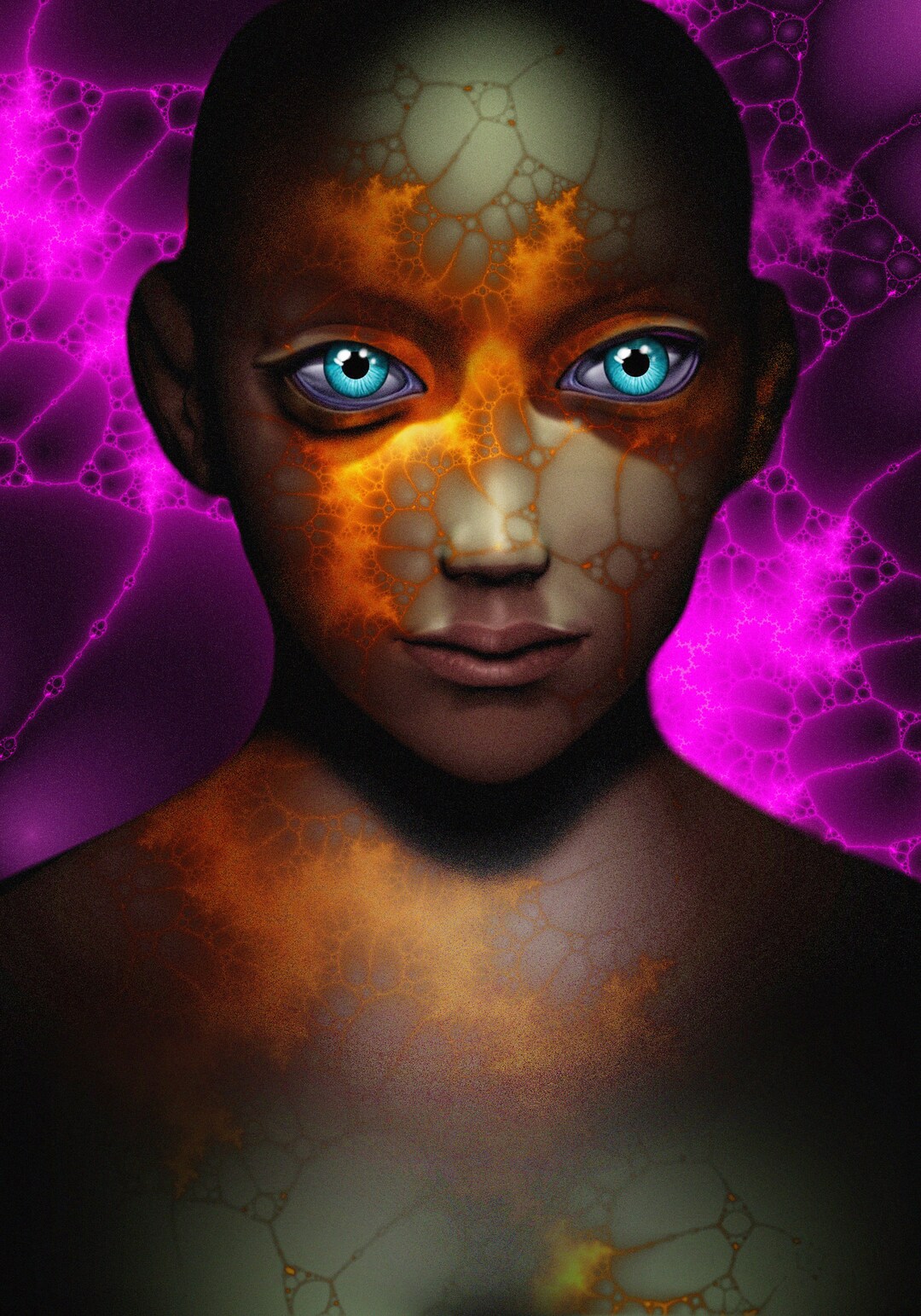 Dragon Scar Fire Portrait - Etsy