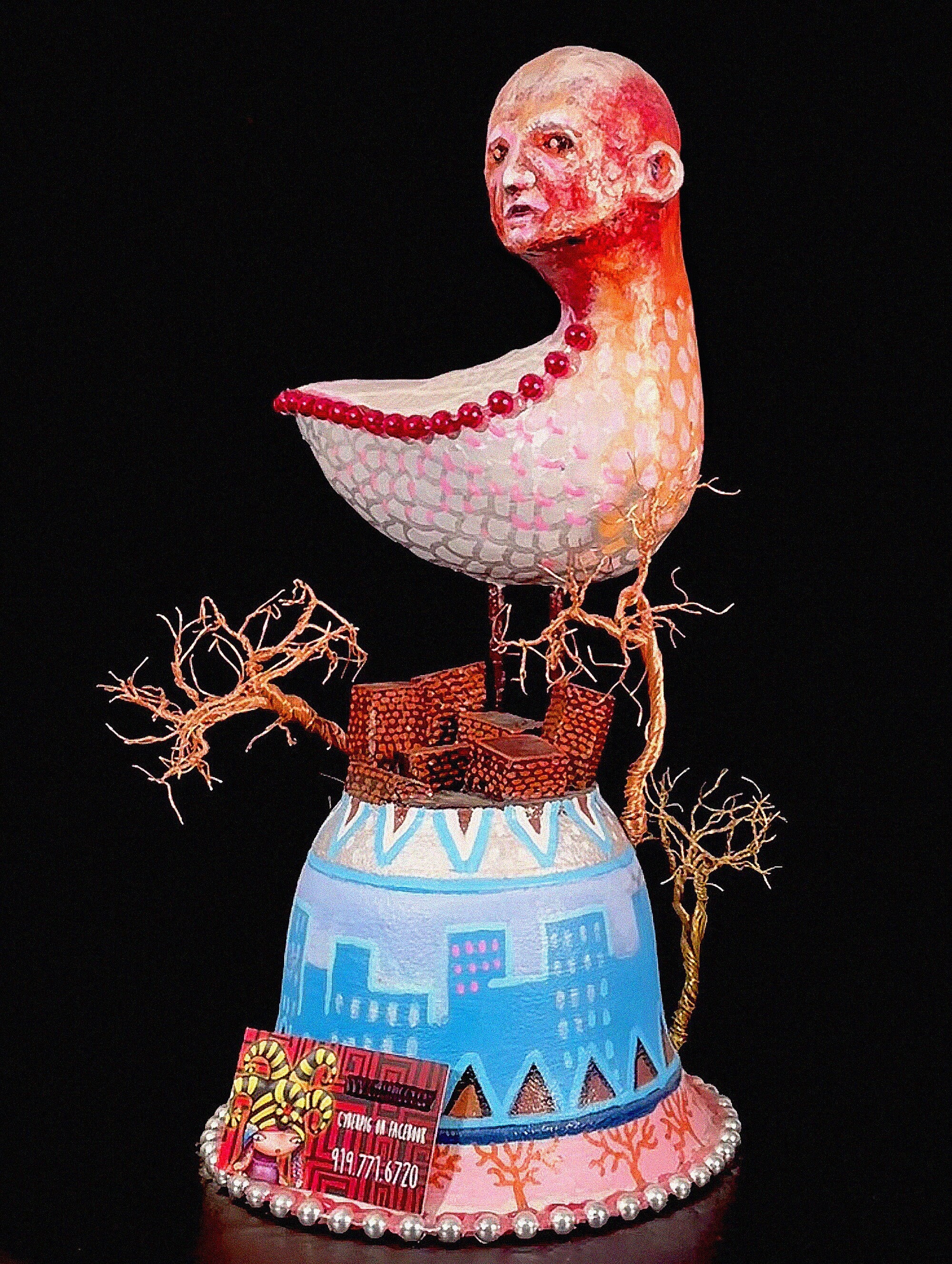 Bird Man Alebrije Paper Mache Sculpture - Etsy