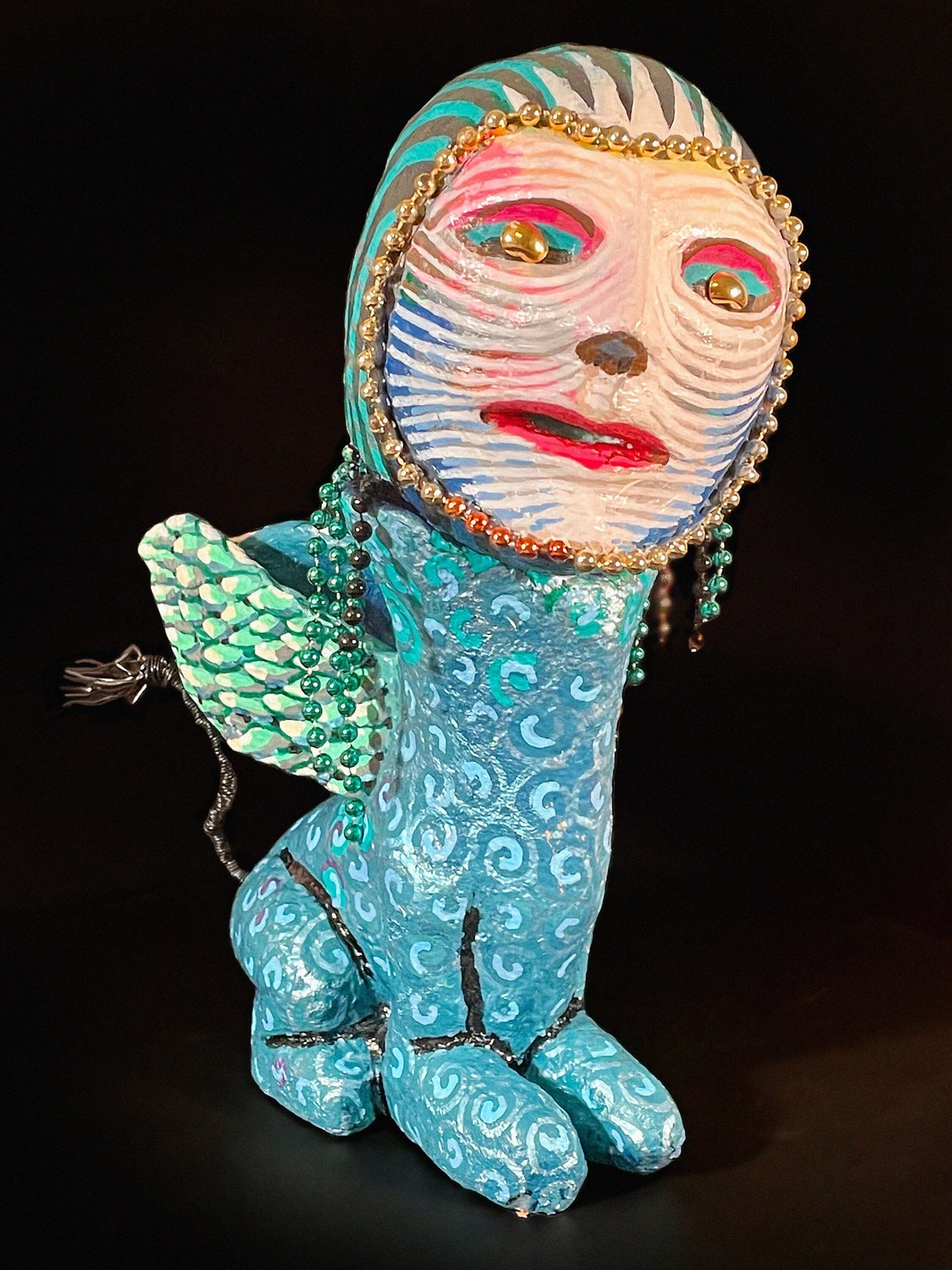 Alebrije Sphinx Paper Mache Sculpture - Etsy