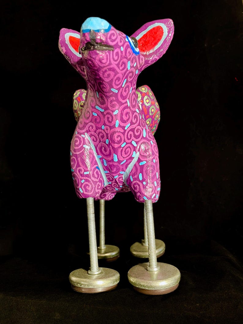 Flying Beast Professor Gadget Alebrije Paper Mache Sculpture - Etsy