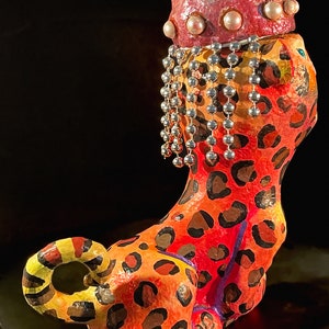 Leopard Alebrije Sphinx Paper Mache Sculpture - Etsy