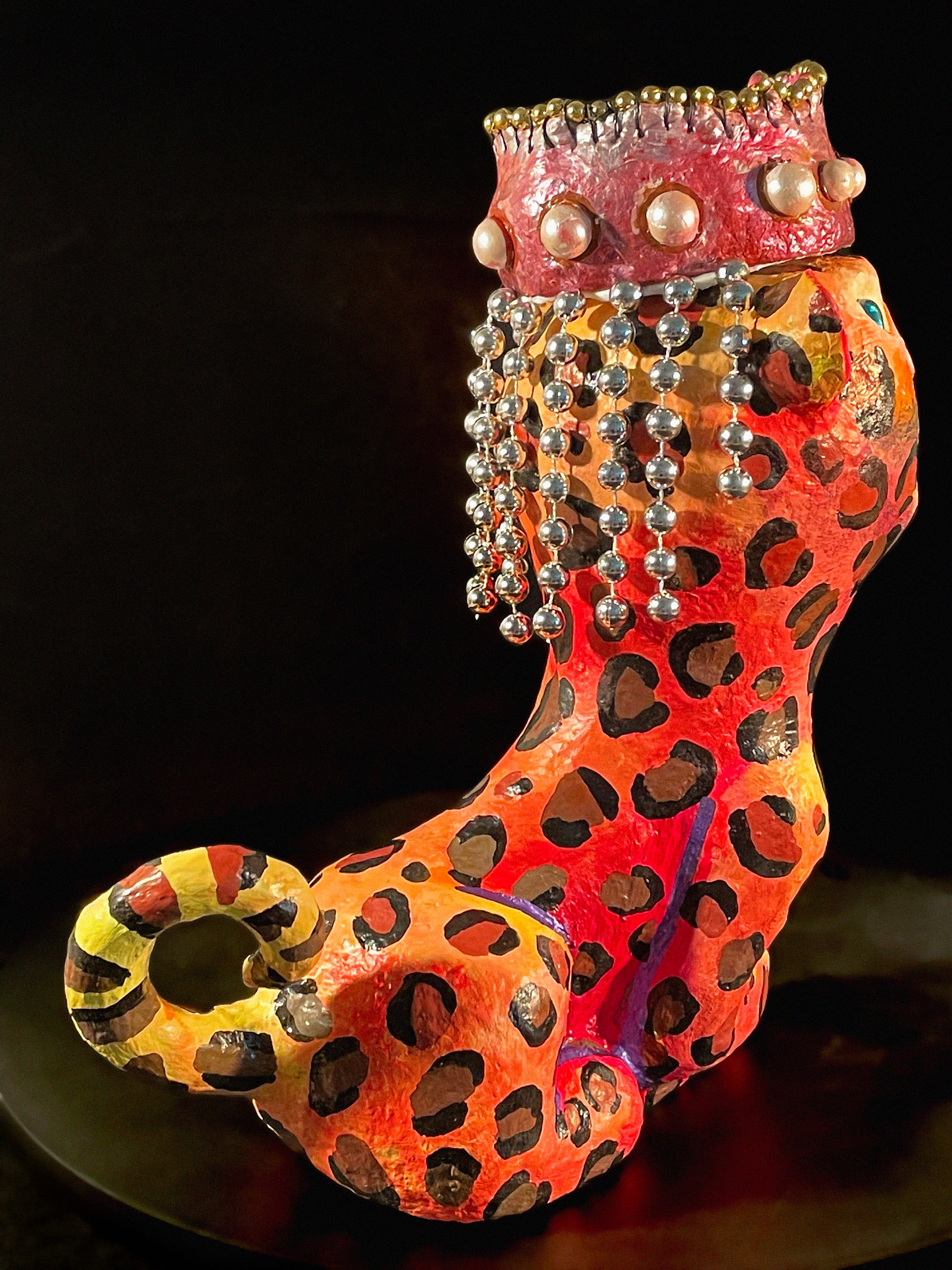 Leopard Alebrije Sphinx Paper Mache Sculpture - Etsy