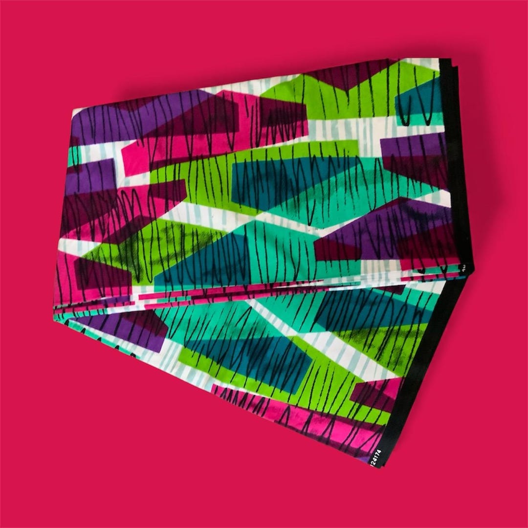 African Ankara Wax Print Cotton Fabric: Vibrant Colors - Etsy