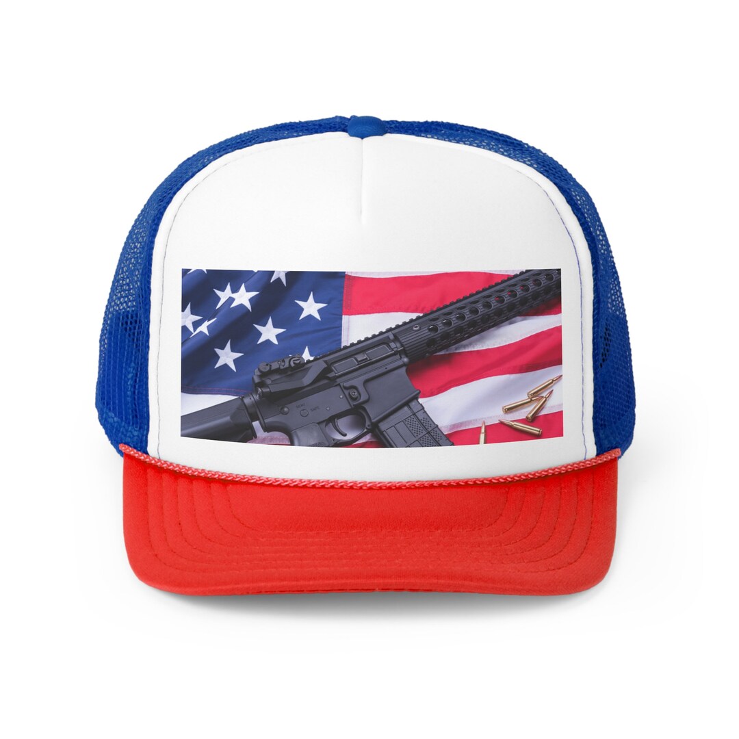American Flag 2nd Amendment Trucker Caps - Etsy