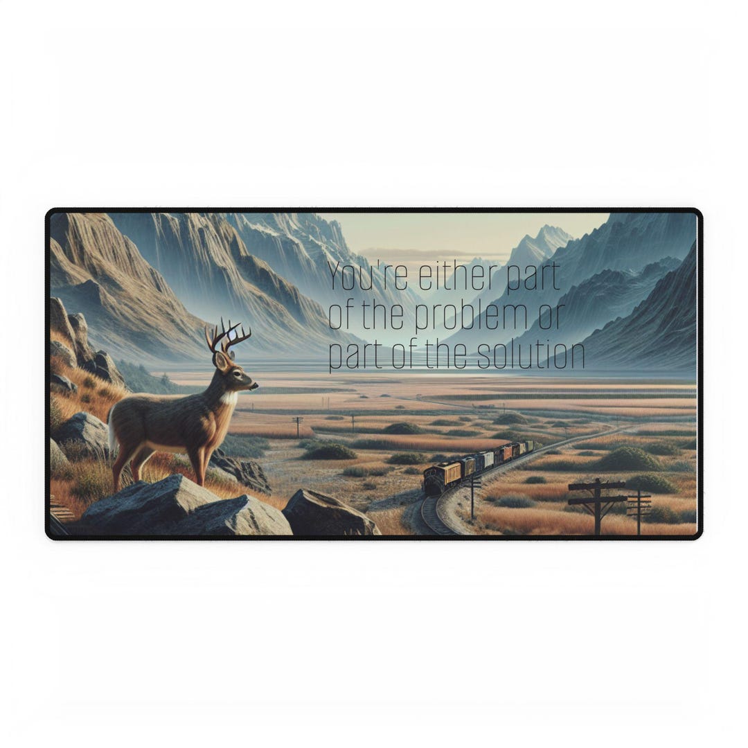 Railroad Mountain Desk Mat - Etsy