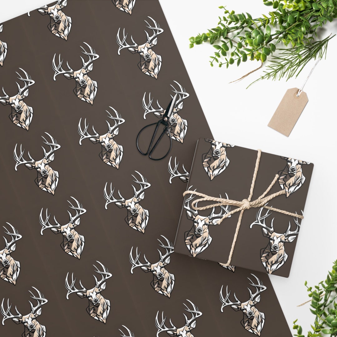 Christmas Whitetail Hunting Wrapping Paper - Etsy