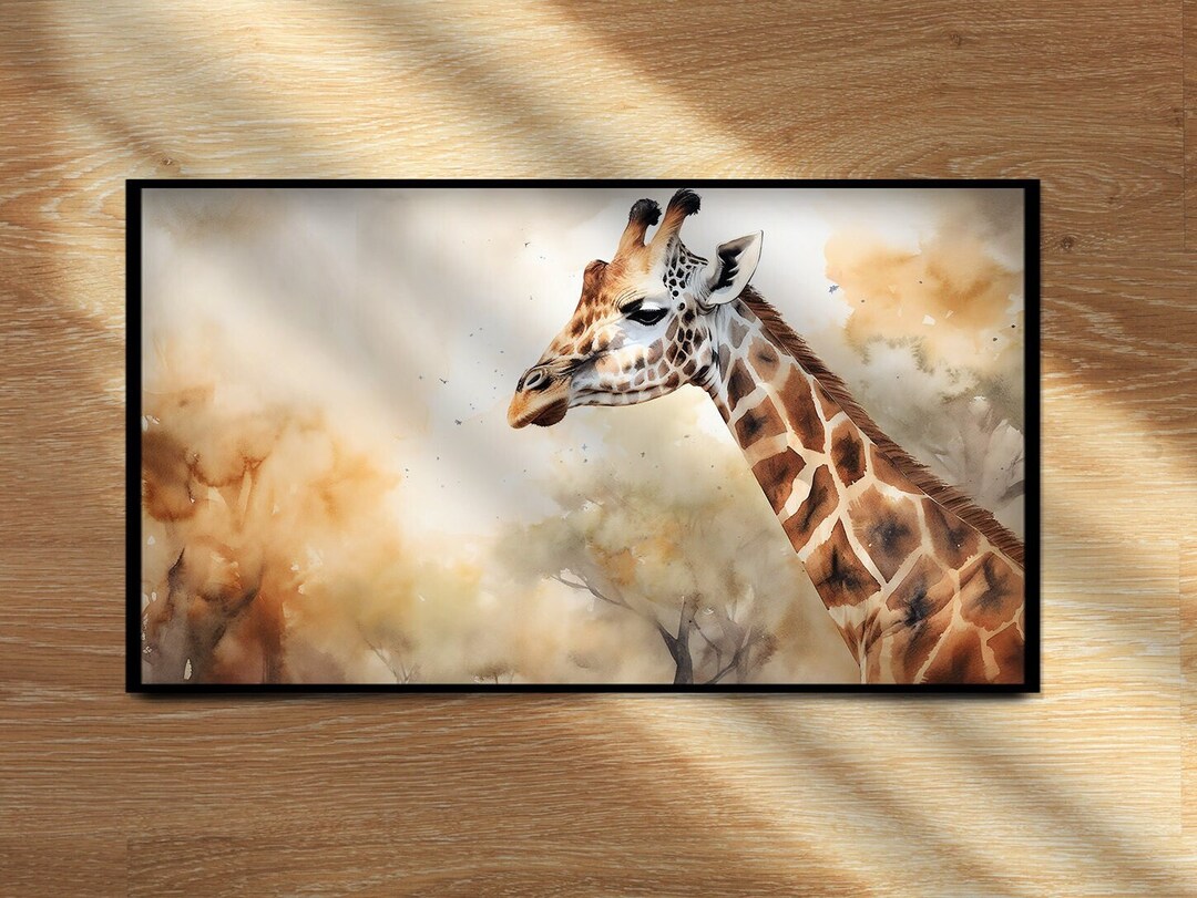 Watercoloured African Giraffe Art Print DIGITAL PRODUCT ONLY - Etsy
