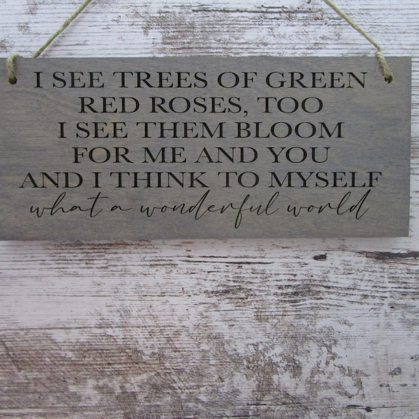 I See Trees of Green - Etsy