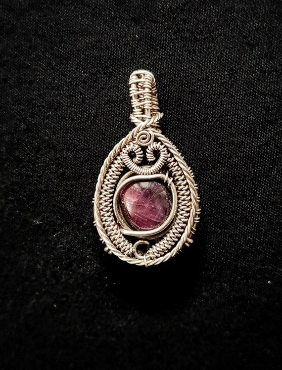 Star Ruby Silver Pendant Handmade Jewelry Unique Gift for Anyone