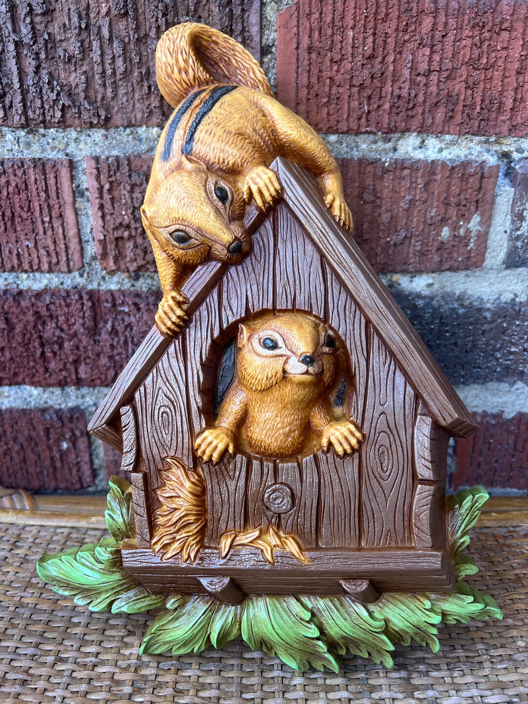 Vintage Chipmunk Bird House Wall Decor - Etsy