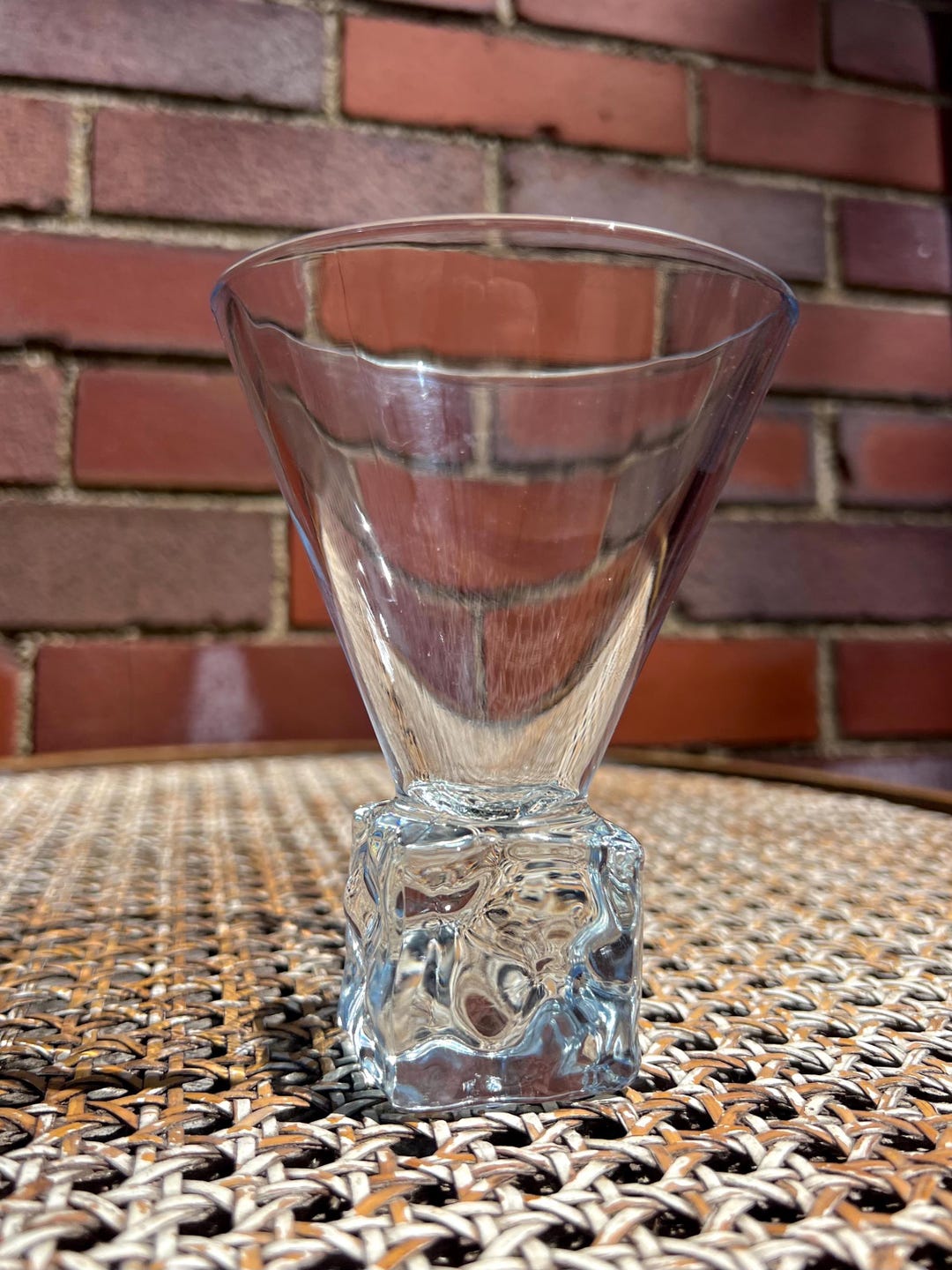 Vintage Ice Cube Martini Glass - Etsy