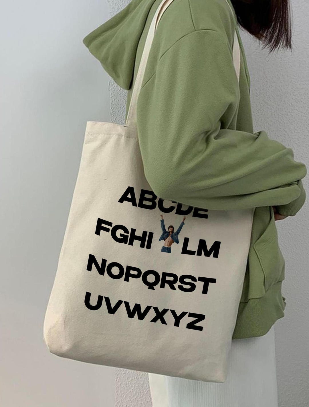 Customizable Jungkook BTS Tote Bag Gift Personalized K-pop Shoulder Bag ...