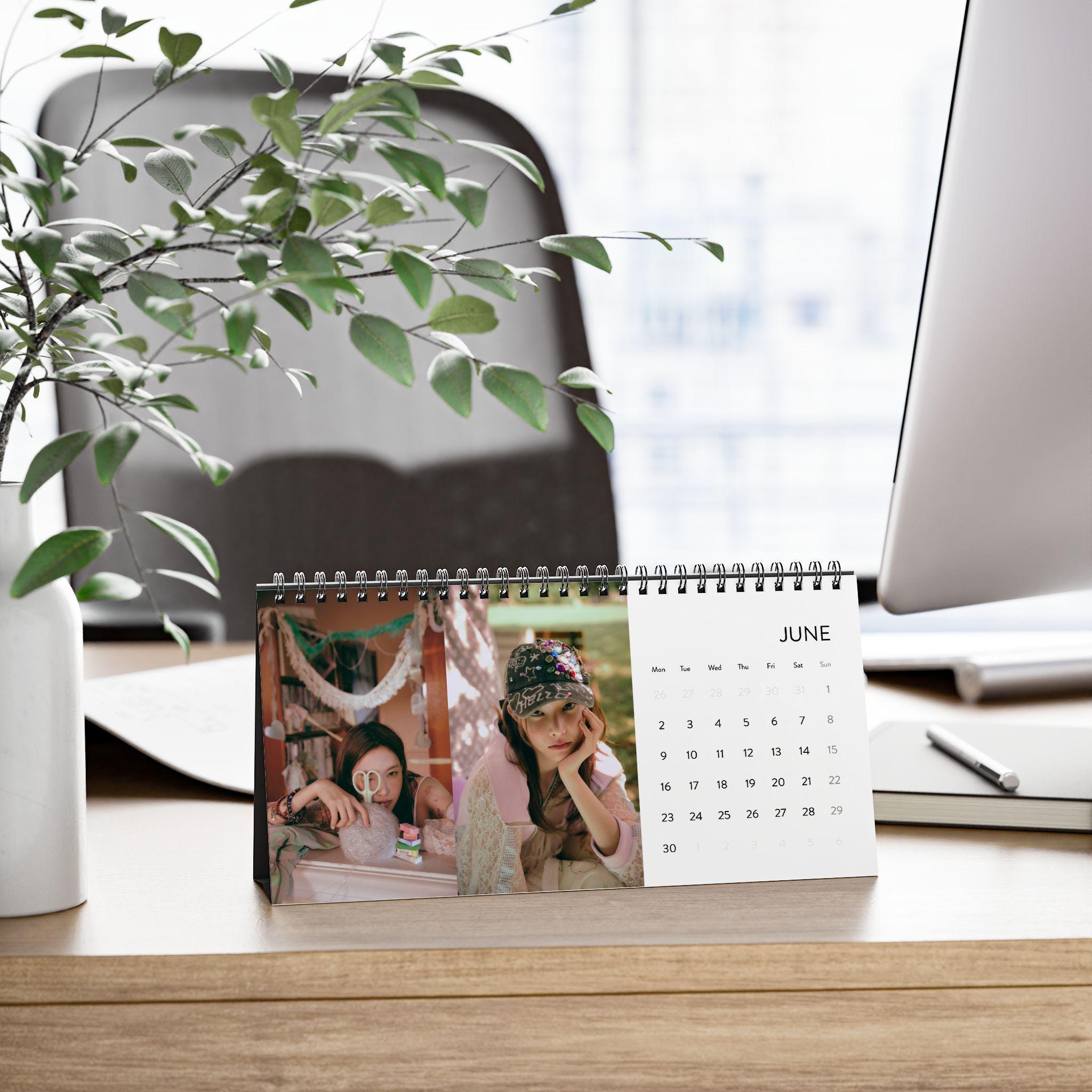 ILLIT Kpop Group Desk Calendar, 2025 Grid Calendar, Kpop Group Illit ...