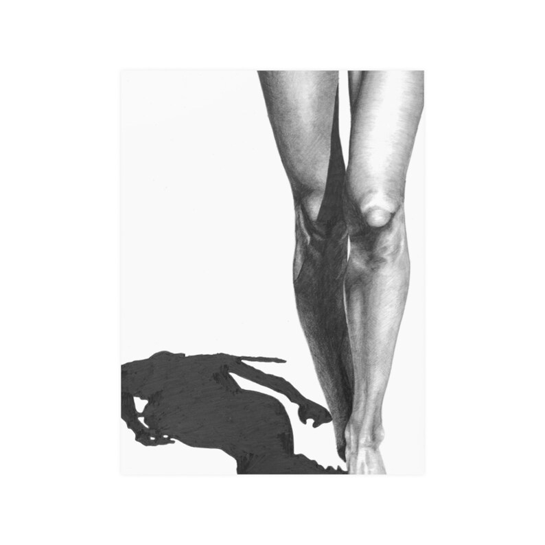 Legs Art Print - Pencil Drawing of a Girl Walking - Pencil Drawing Art ...