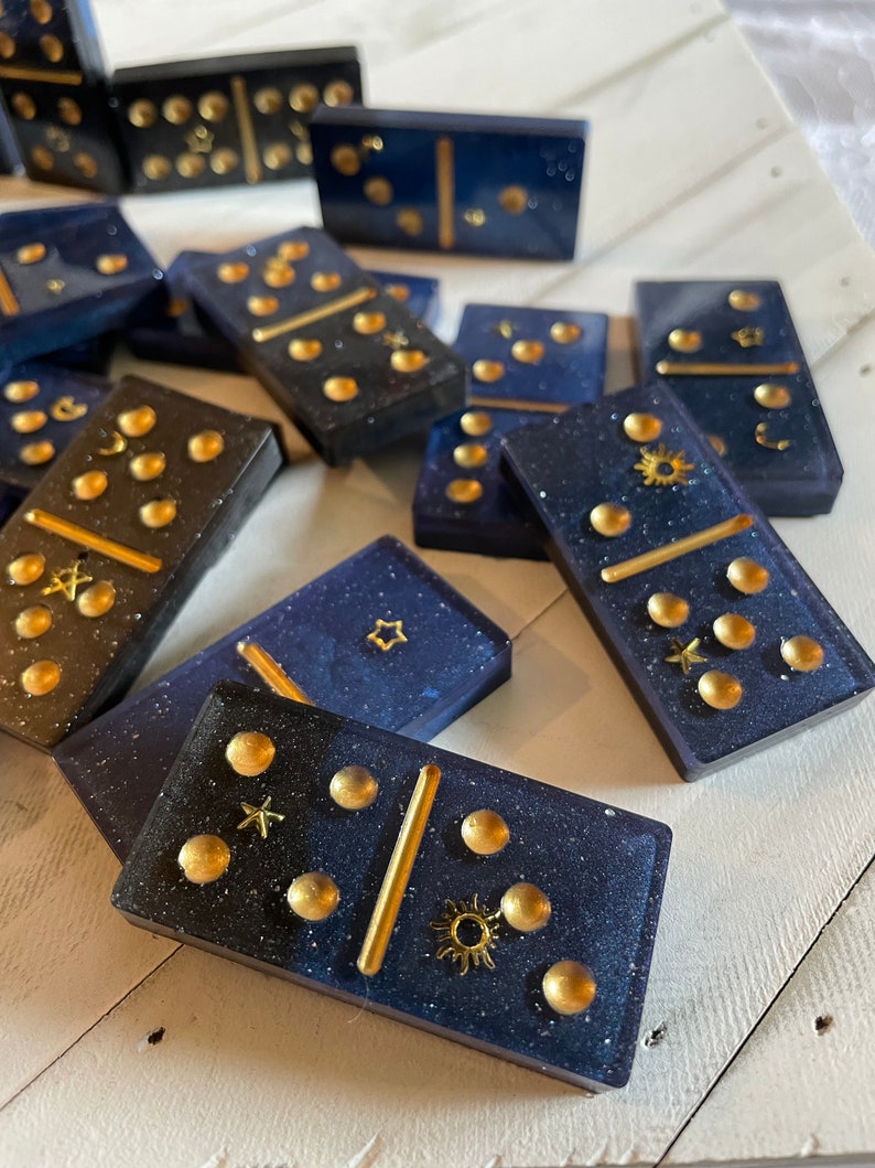 Sun Moon and Stars Dominos Dominos Set for Adults Games for - Etsy