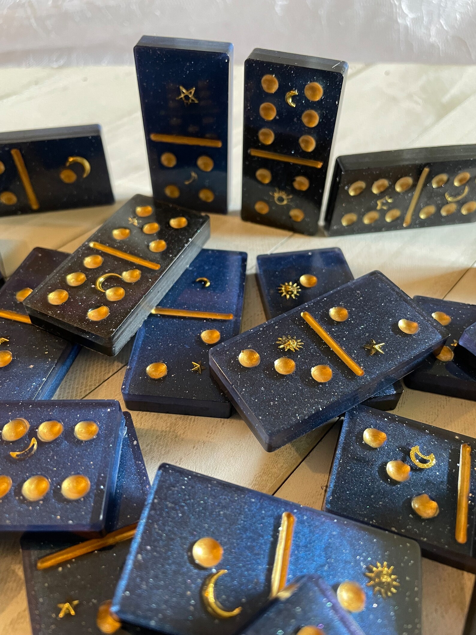Sun Moon and Stars Dominos Dominos Set for Adults Games for - Etsy