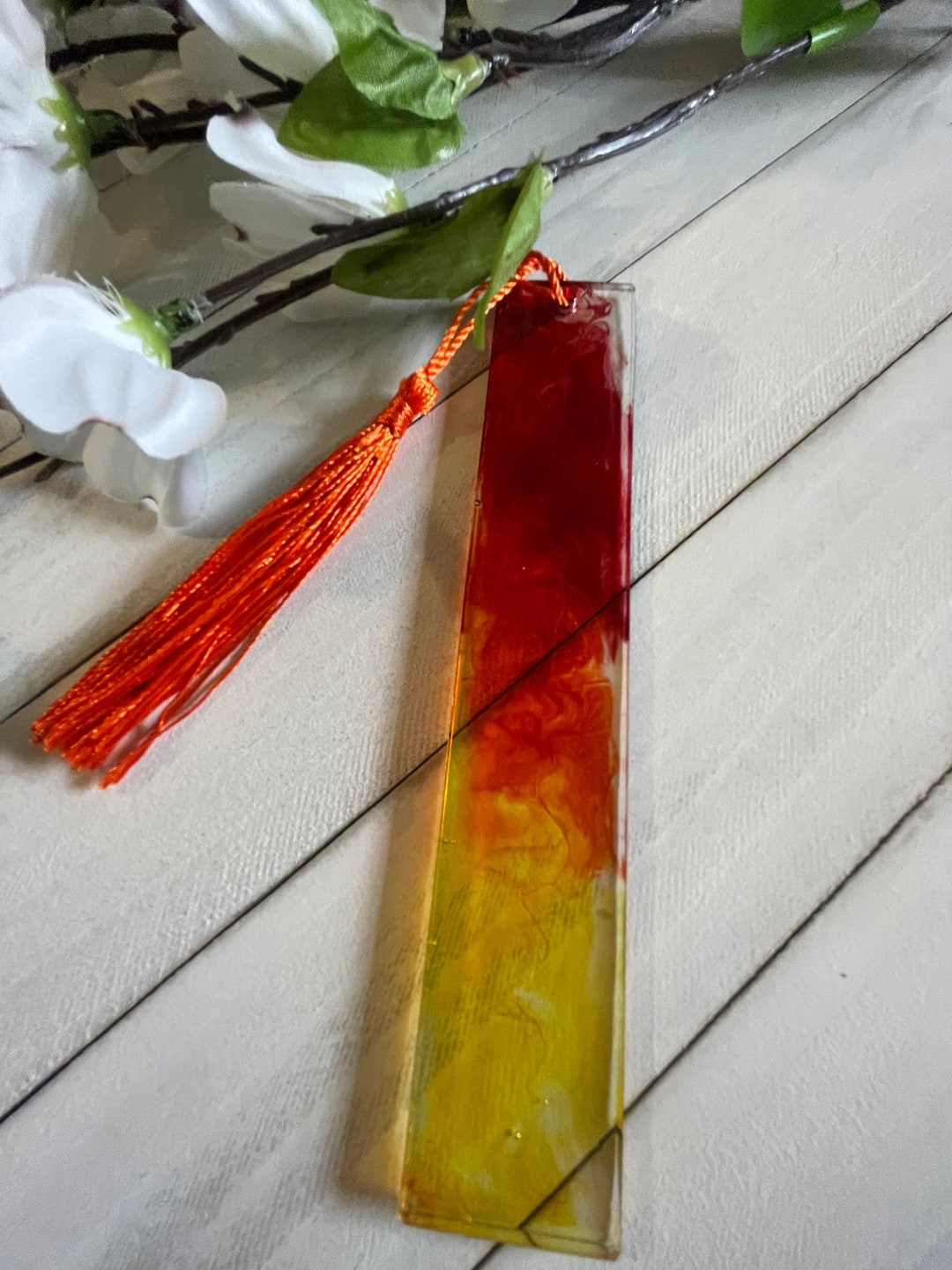 Red Orange and Yellow Bookmarks for Mom Handmade Bookmarks - Etsy