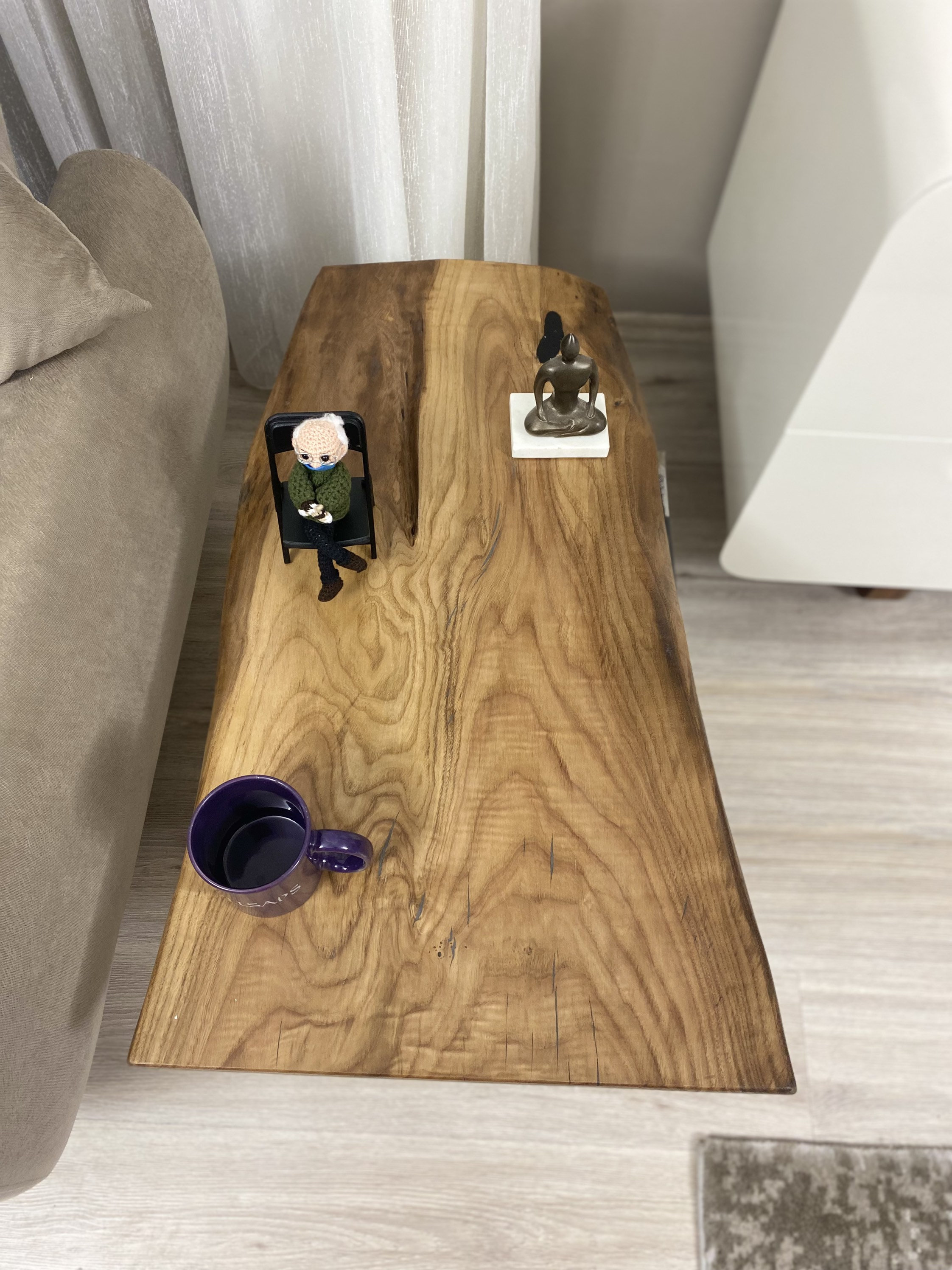 Chestnut Wood Coffee Table, Accent Table, Chestnut Wood Side Table ...