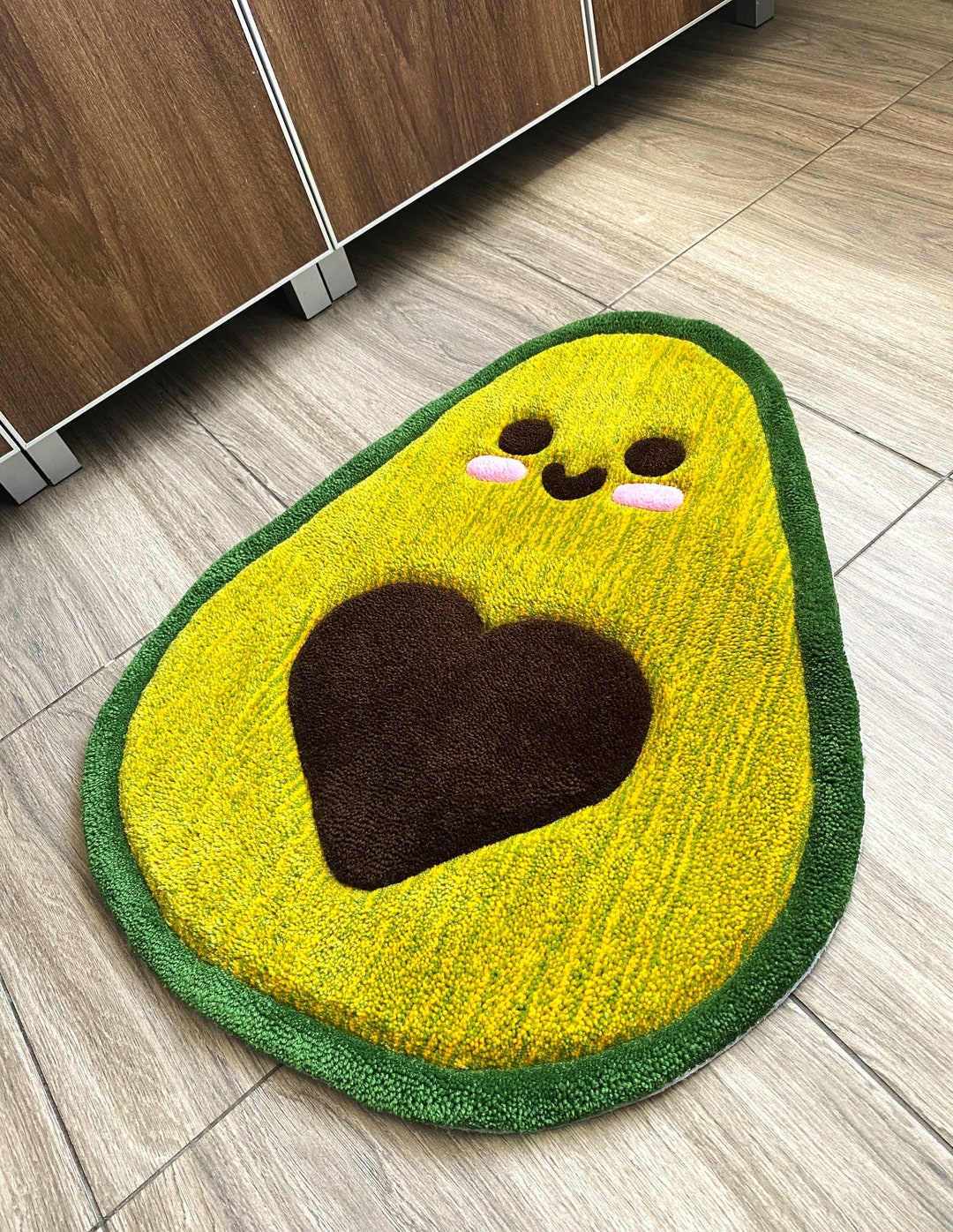 Avocado Shaped Tufted Area Rug | Housewarming Gift for the Kitchen ...