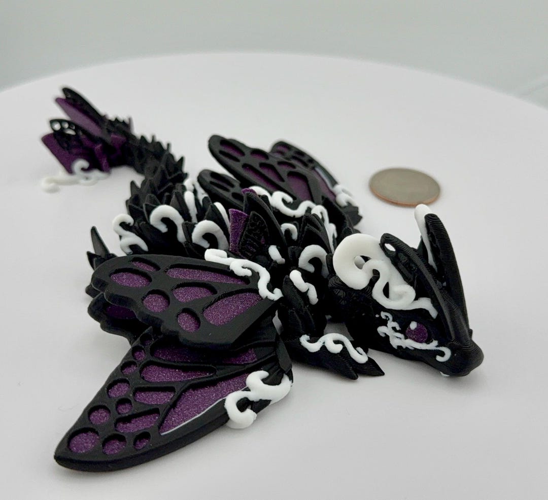 Lil' Purple Monarch Butterfly Dragon - Etsy