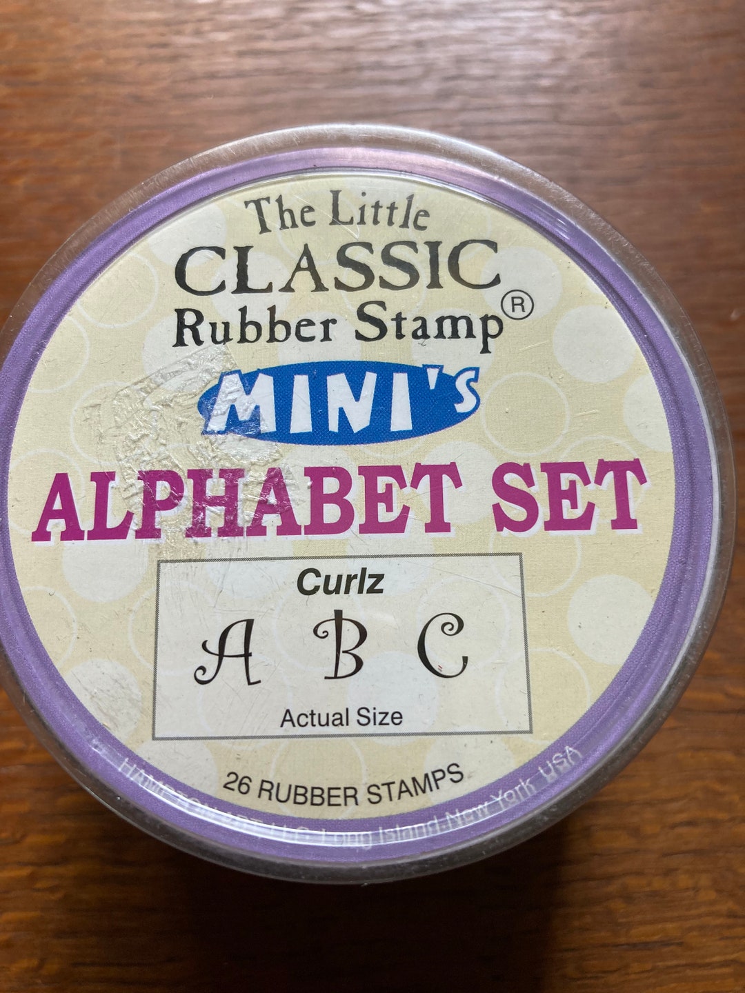 Mini Rubber Stamps Curly Font New - Etsy