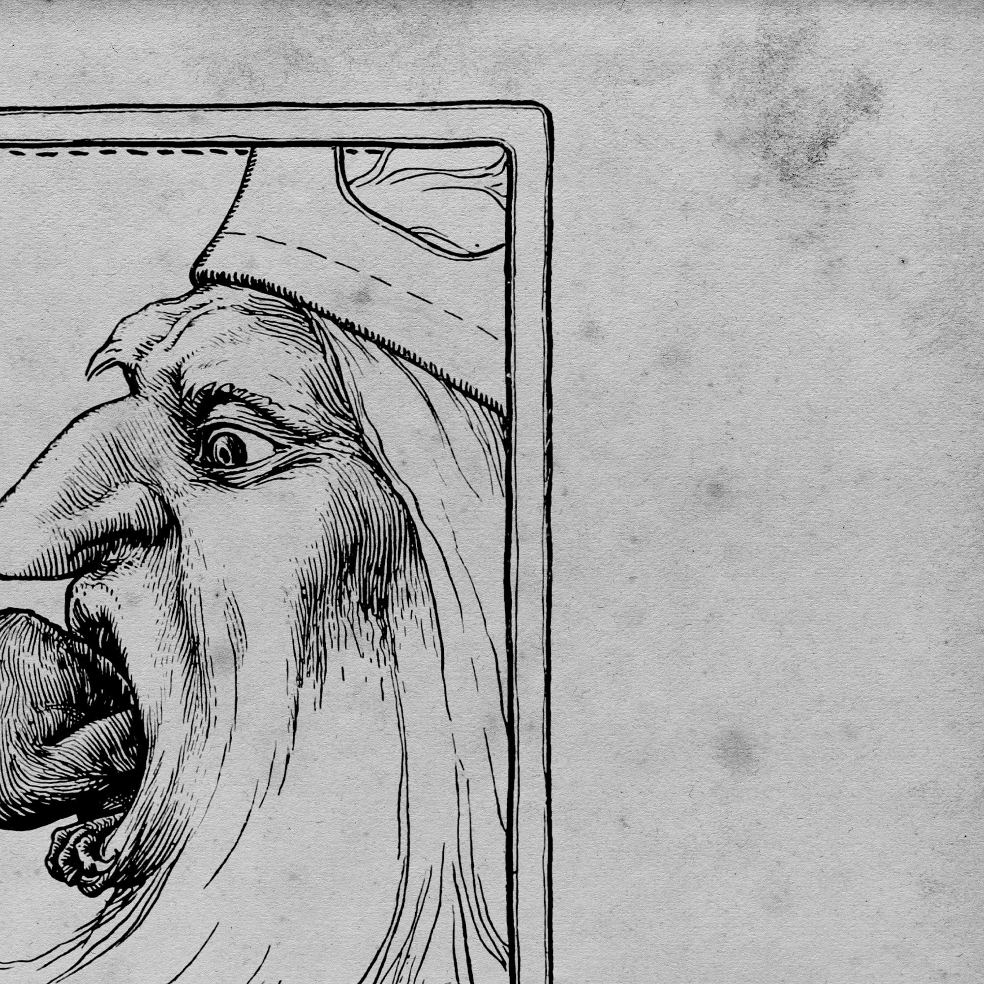 Cursed King Gothic Print, Dark Academia Wall Art, Goth Room Decoration ...