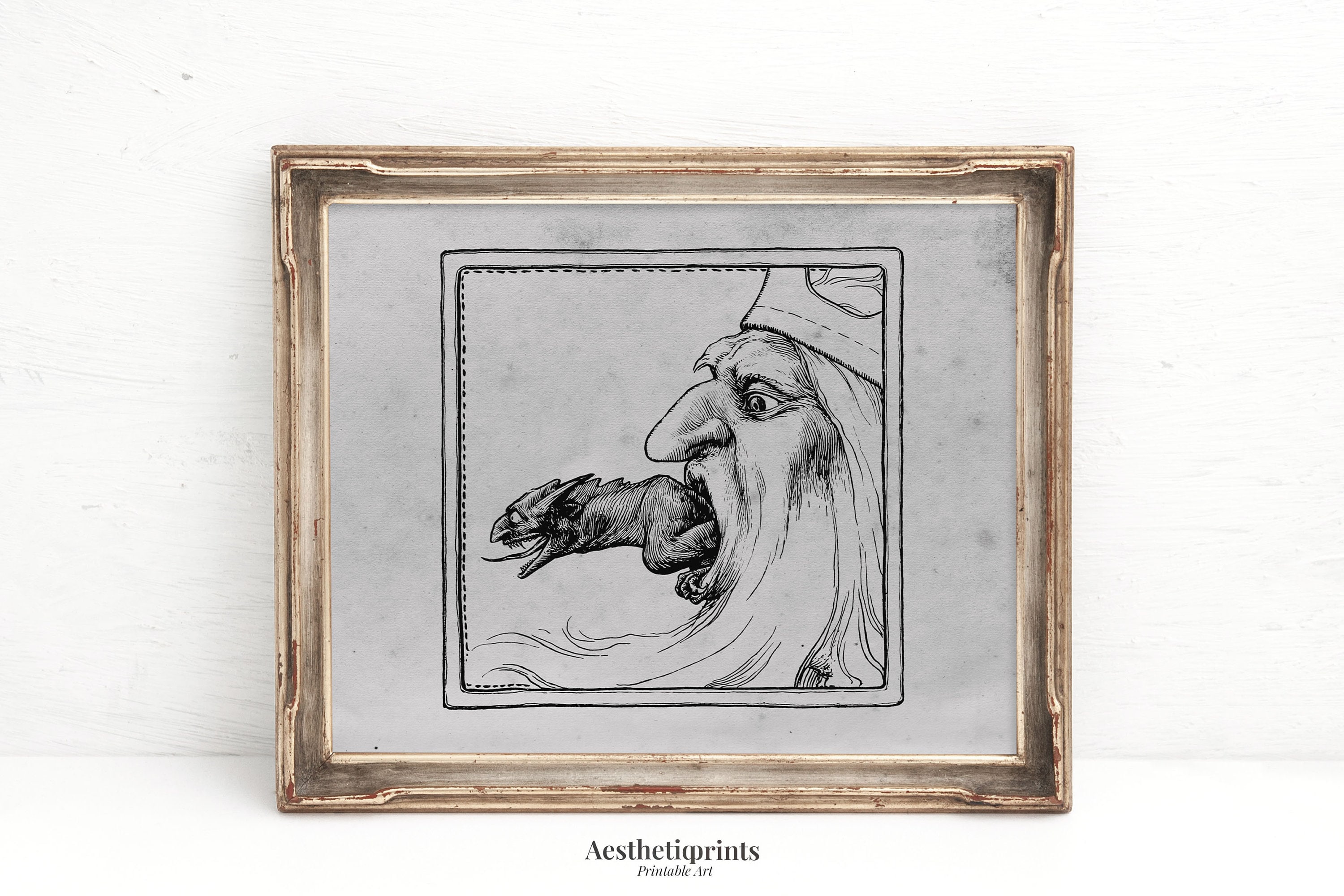 Cursed King Gothic Print, Dark Academia Wall Art, Goth Room Decoration ...