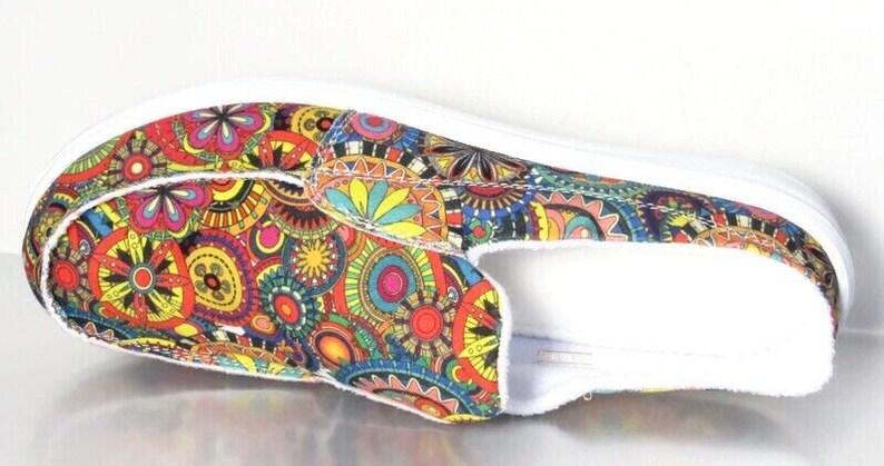 Women's Colorful Mandala Pattern Lightweight Mules Slippers US Size 9 ...