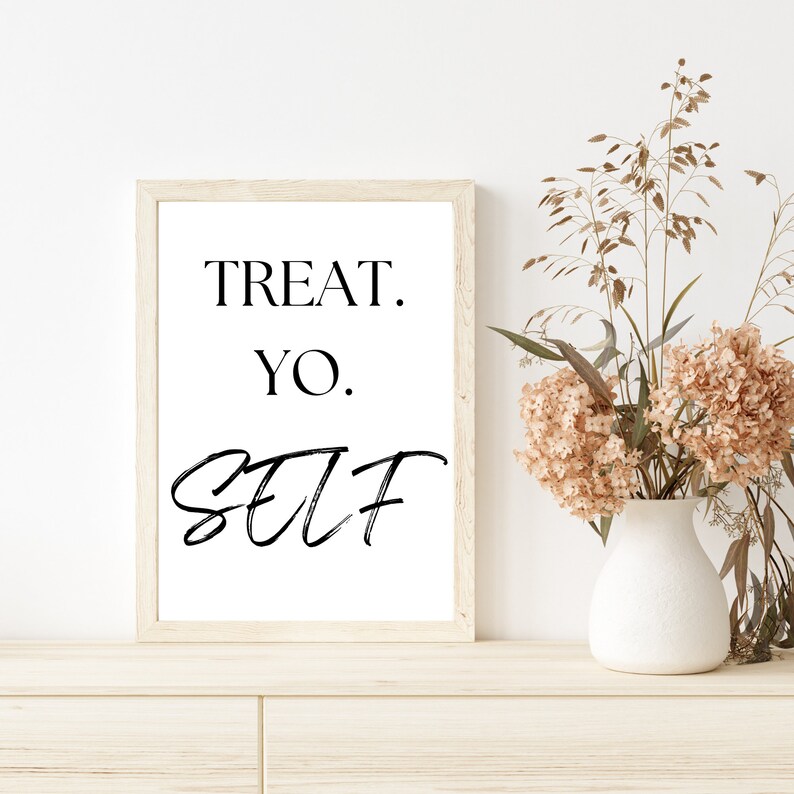Tom Haverford Quote Poster Parks And Recreation Tv Show Treat Yo Self