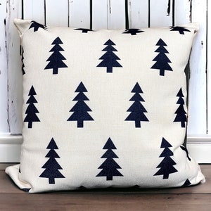 Farmhouse Pine Tree Pillow Cover Only, Woodland Forest Decor, Lodge - Etsy