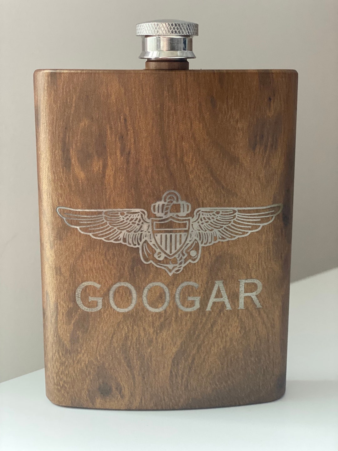 Navy Pilot / NFO Wings Custom Stainless Steel 8 Ounce Flask. - Etsy