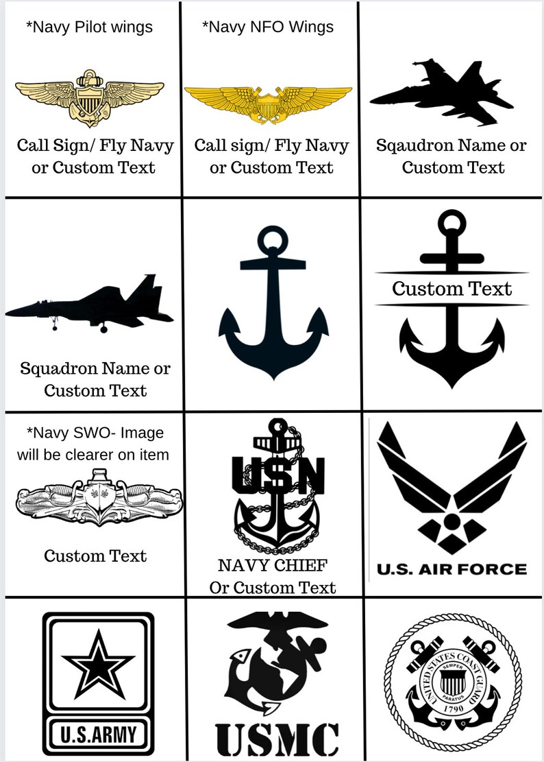 United States Navy Custom Slate Coasters Set, Naval Aviator Wings and ...