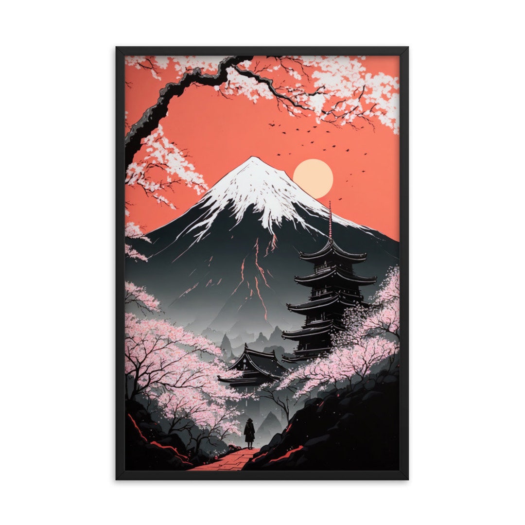 Japanese Mountain Vista - Stunning Wall Art Prints for Nature Lovers - Etsy