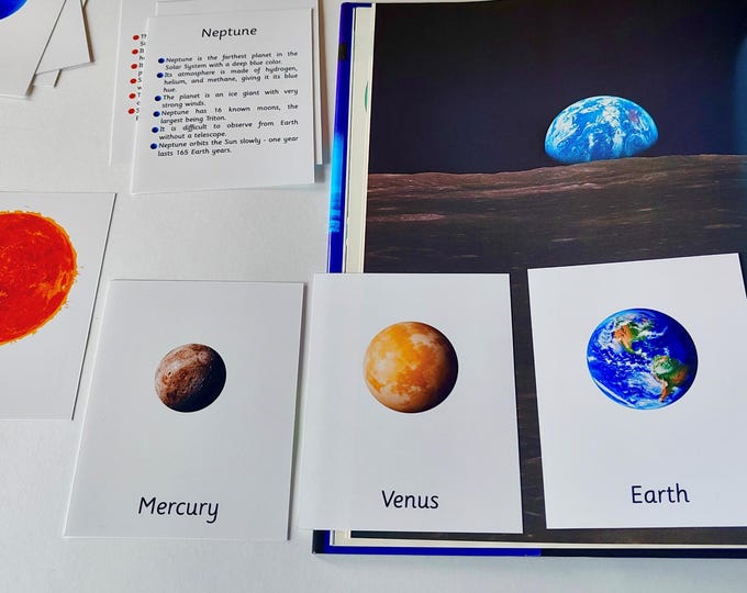Solar System Fact Cards, Planets Printable, Homeschool Solar System ...