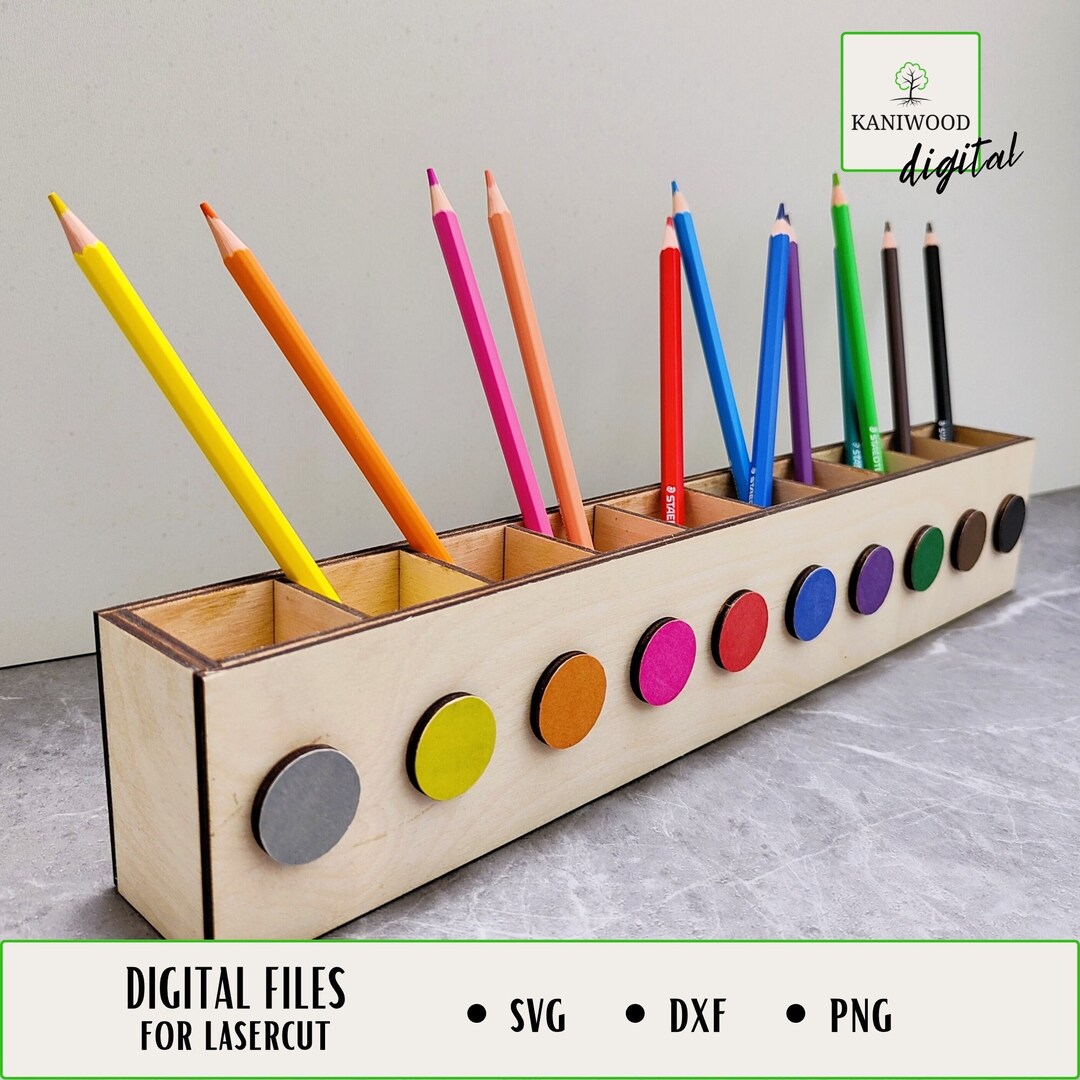 Montessori Crayon Sorter, Colored Pencils Holder, Practical Organizer ...