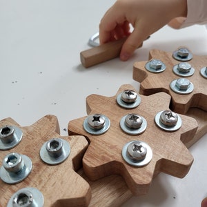 Montessori Wooden Screw Board for Kids, Educational Toys for Kids - Etsy