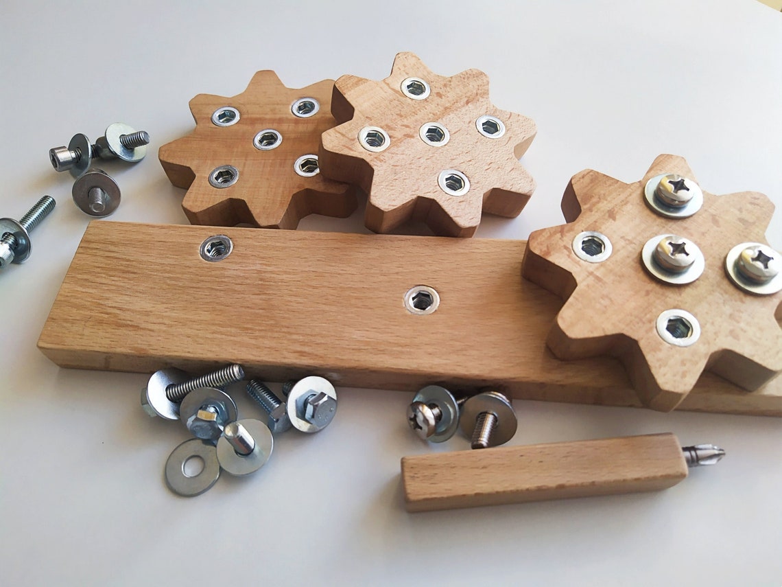 Montessori Wooden Screw Board for Kids, Educational Toys for Kids - Etsy