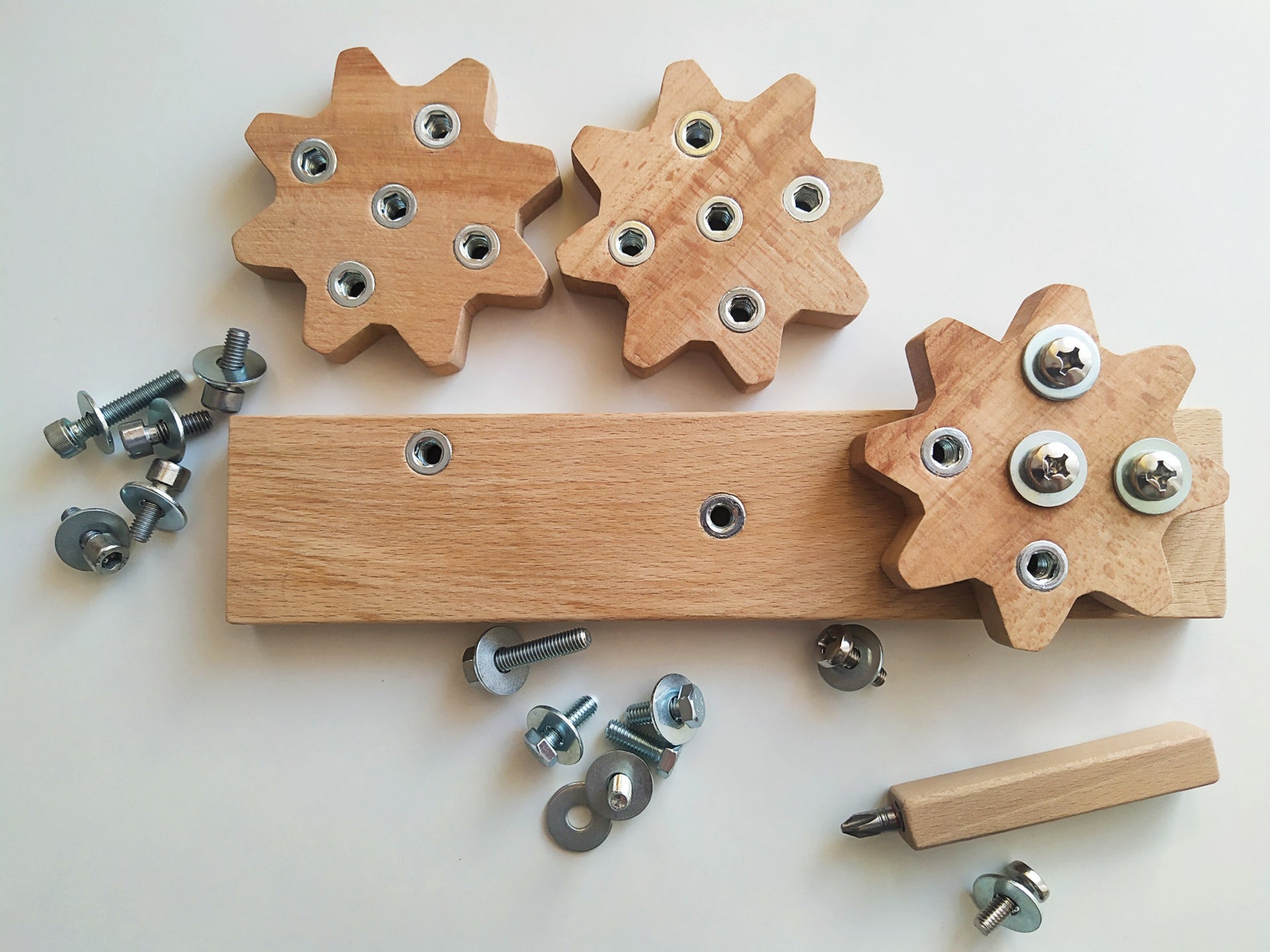 Montessori Wooden Screw Board for Kids, Educational Toys for Kids - Etsy