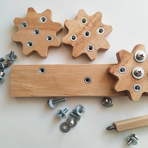 Montessori Wooden Screw Board for Kids, Educational Toys for Kids - Etsy