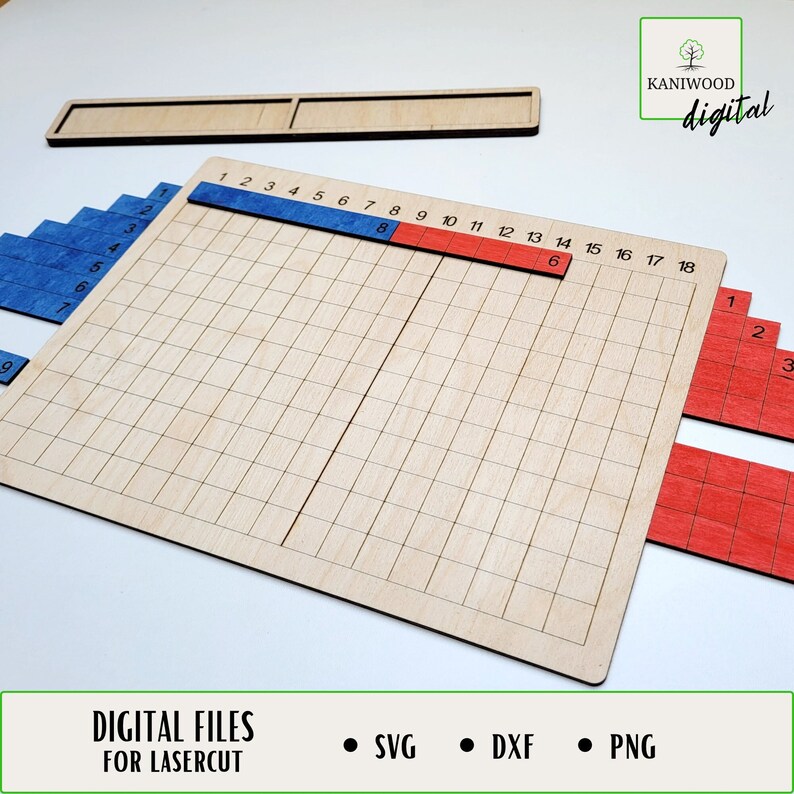 Montessori Addition and Substraction Learning Board, Laser Cut File ...