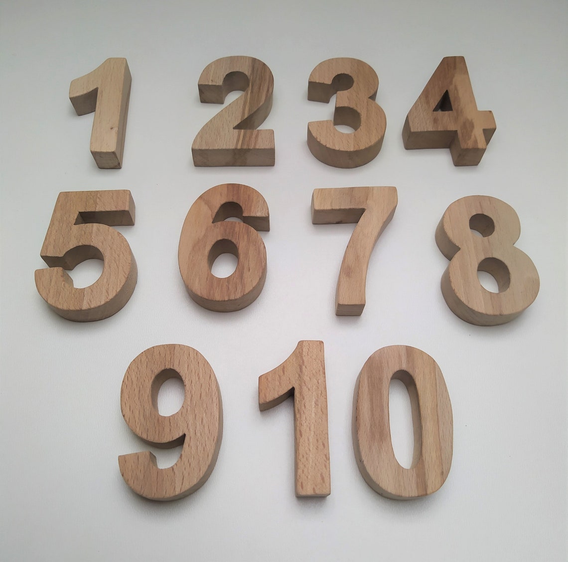 Montessori Counting Board, 1-10 Wooden Numbers, Math Set, Wooden ...
