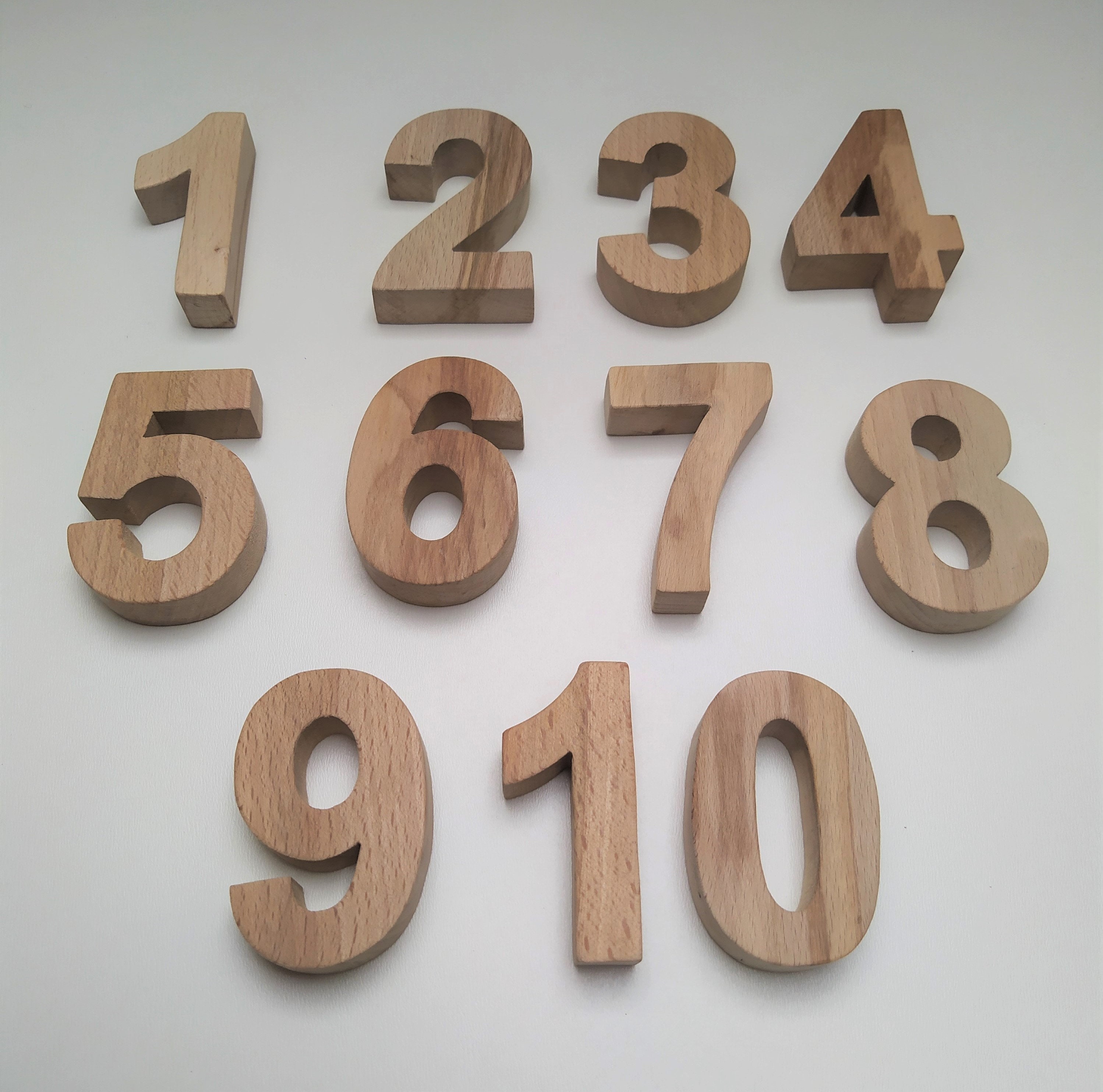 Montessori Counting Board, 1-10 Wooden Numbers, Math Set, Wooden ...
