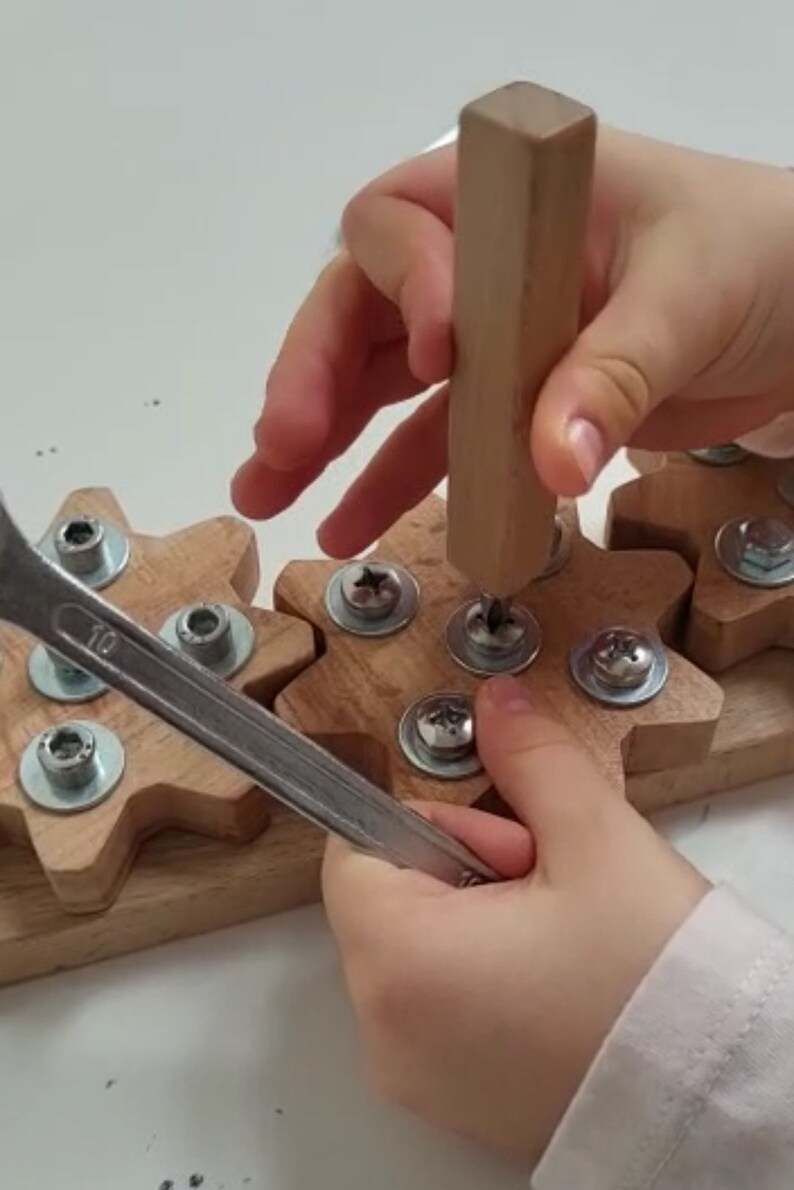 Montessori Wooden Screw Board for Kids, Educational Toys for Kids - Etsy