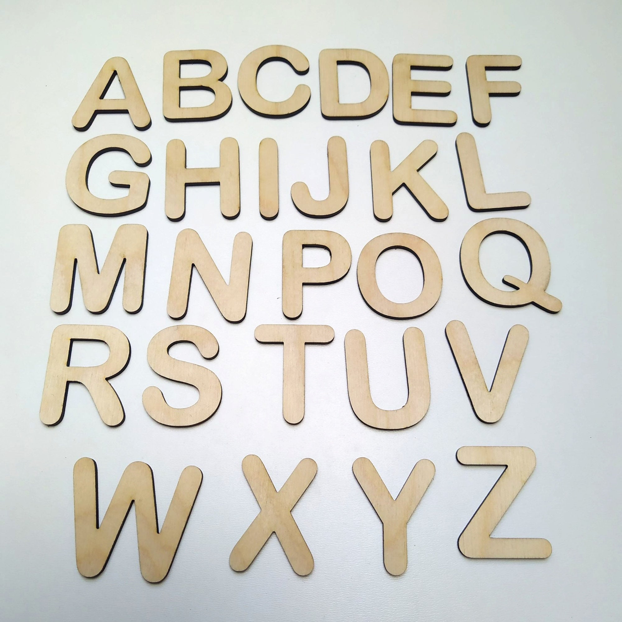 Montessori Alphabet, Movable Letters of the Alphabet, Laser Cut File ...