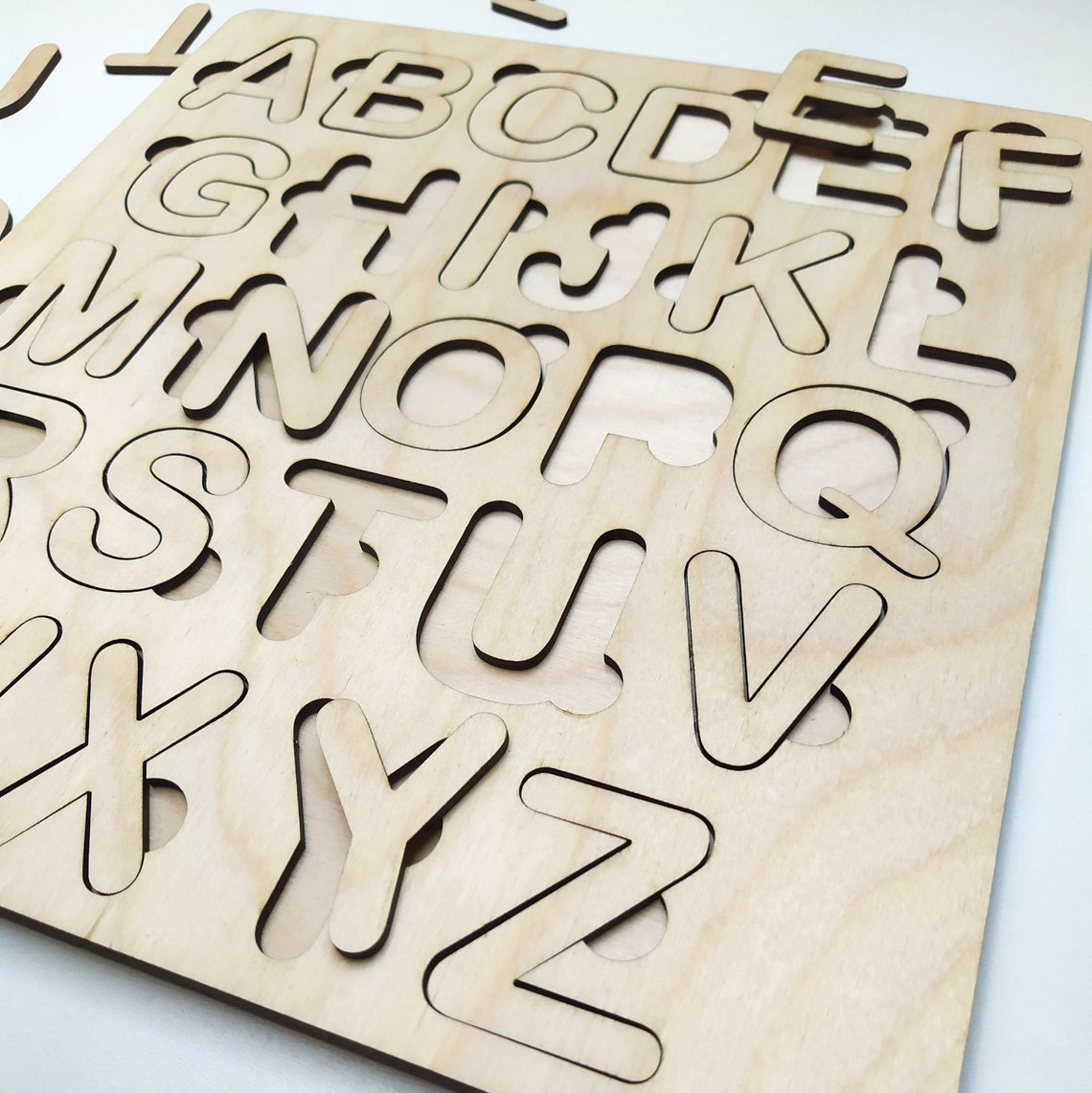 Montessori Alphabet, Movable Letters of the Alphabet, Laser Cut File ...