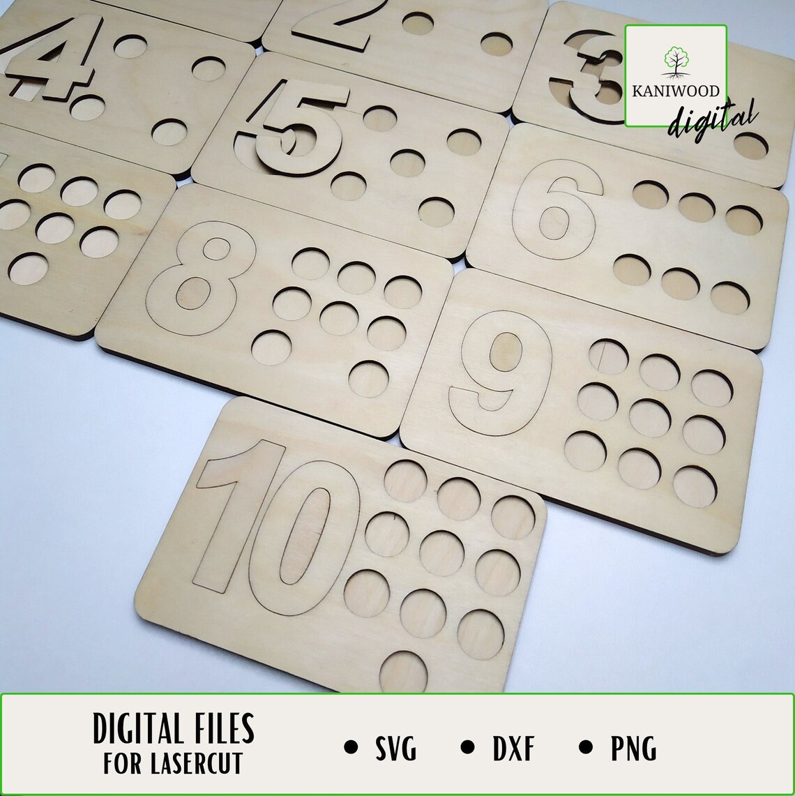 Montessori Math Board, Montessori Counting Boards, SVG, Laser Cut File ...